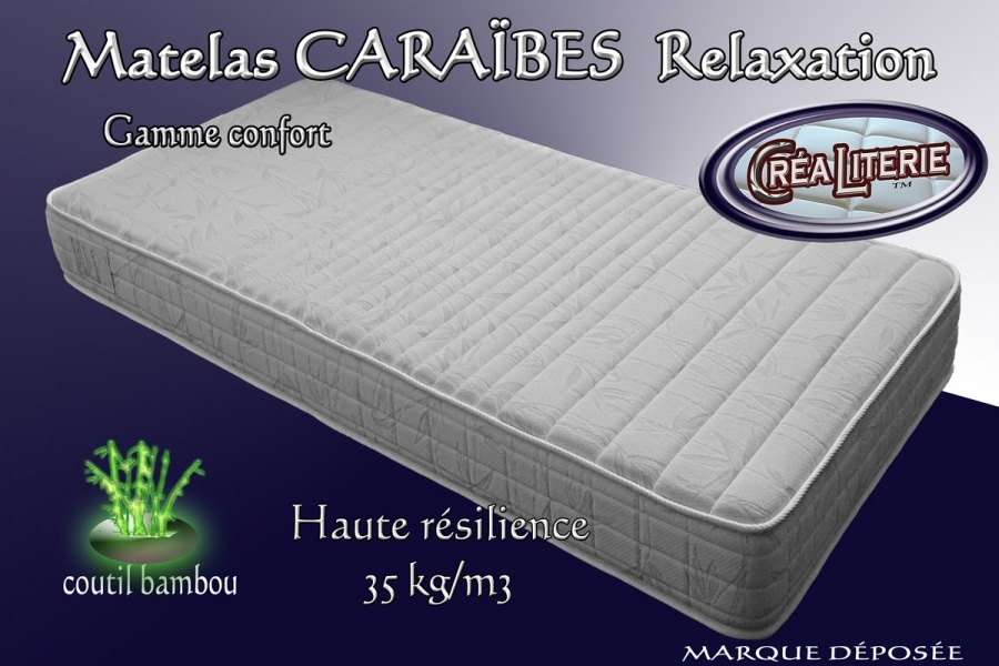 Ensemble literie Milos relaxation électrique matelas haute résilience ...